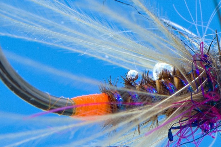 Fishing Flies photographed underwater