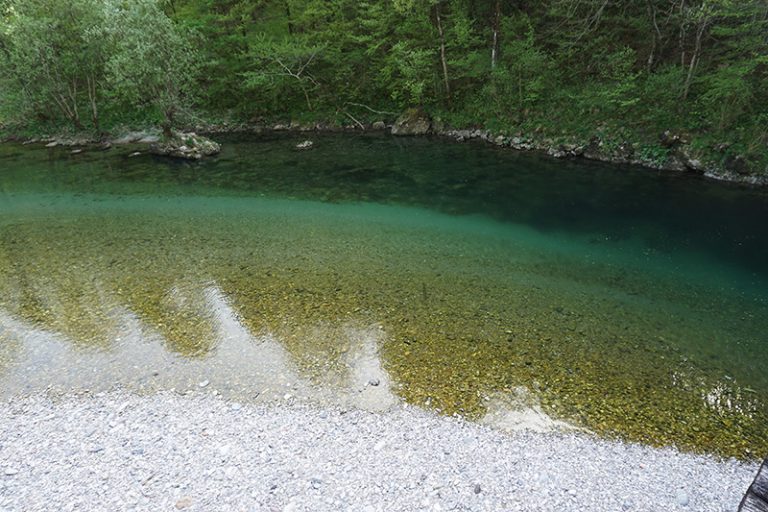 Testing flies in Slovenia on Idrijca and Soca rivers